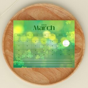 March 2026 Calendar Page, Instant Download, Print Your Own Pages, St ...