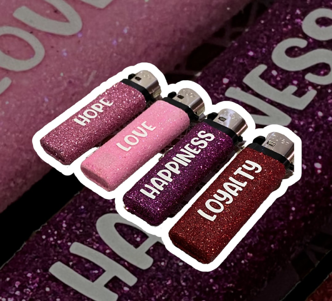 Positive Affirmation Lighters, Good Vibes Glitter Set, Daily ...