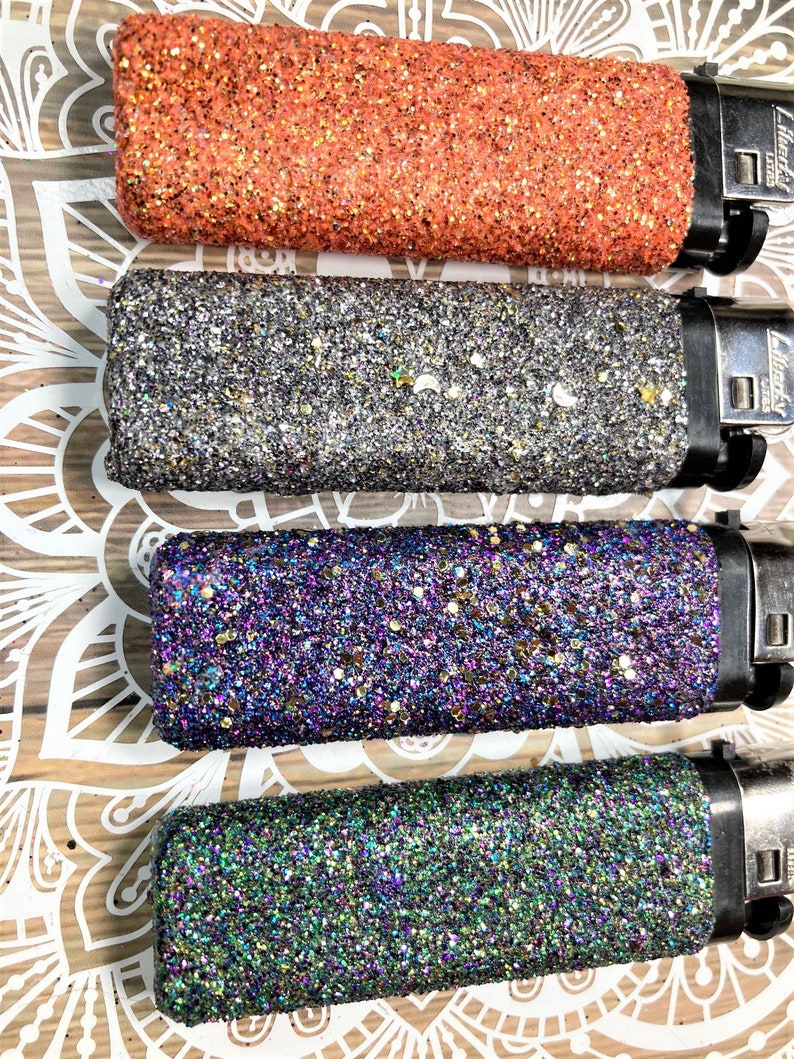 Halloween Color Glitter Lighters Glam Lighter Set Fun - Etsy