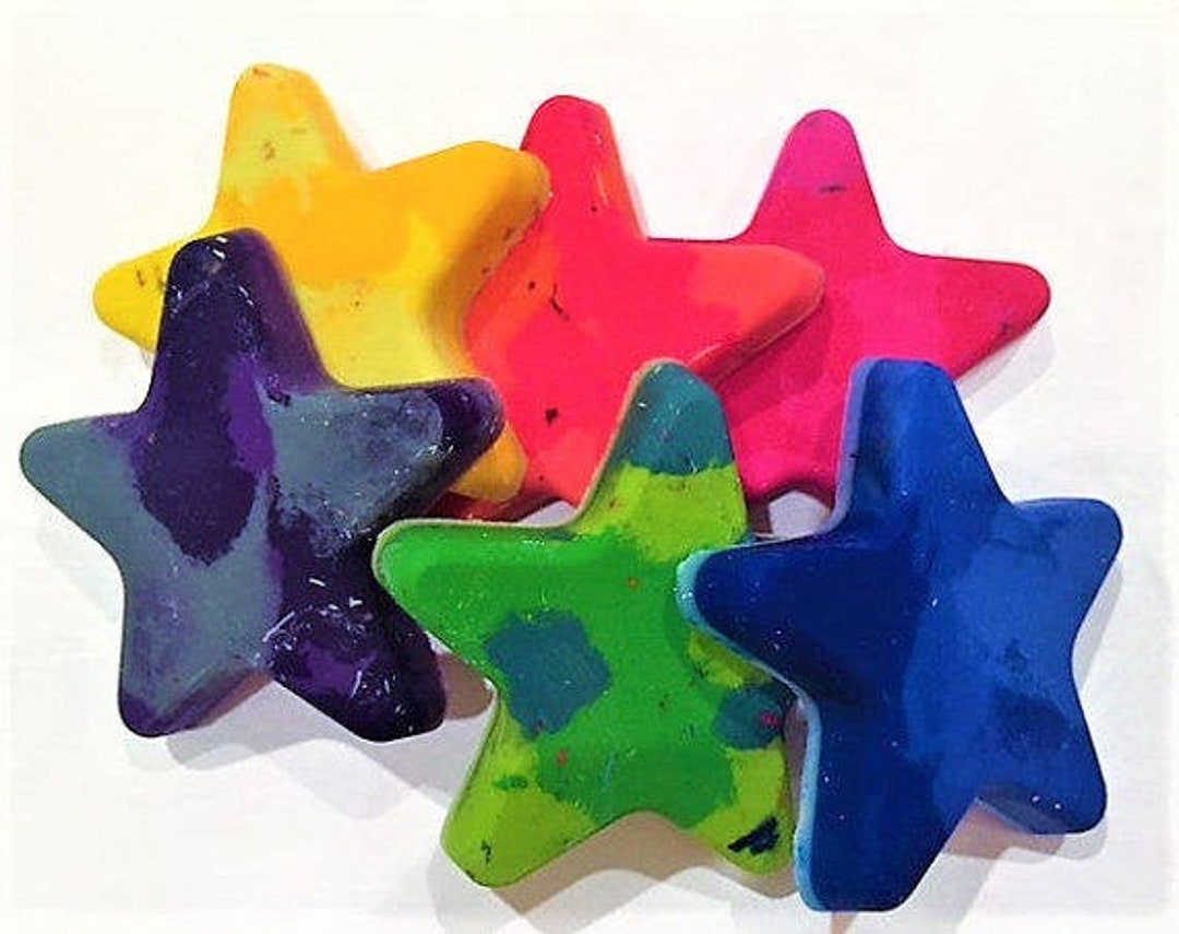 Star Shape Crayons, Crayon Set for Coloring, Novelty Molded Crayon ...