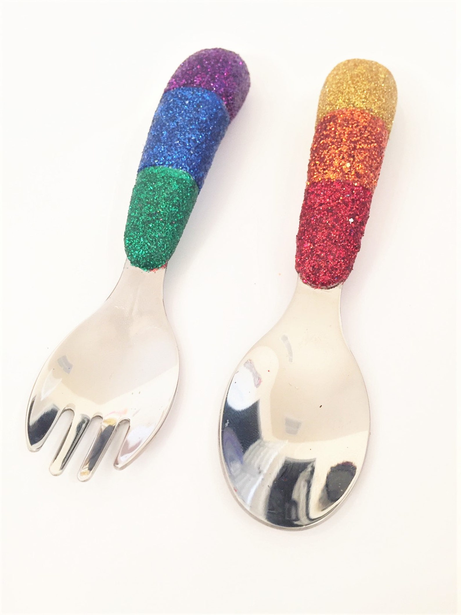 Rainbow Silverware for Kids Travel Silverware With Carrying | Etsy
