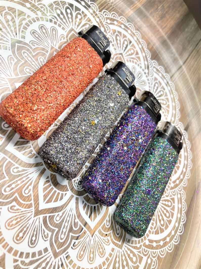 Halloween Color Glitter Lighters Glam Lighter Set Fun - Etsy