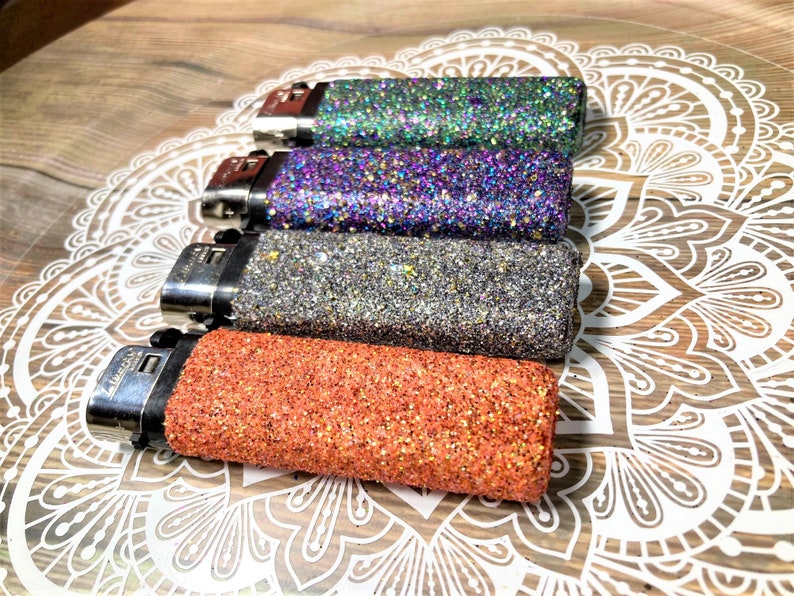 Halloween Color Glitter Lighters Glam Lighter Set Fun - Etsy