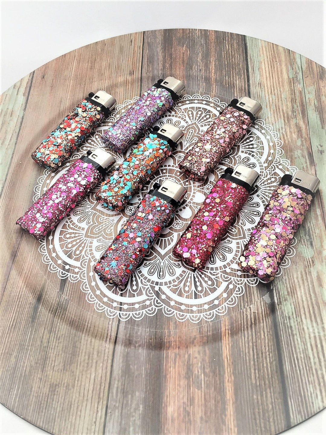 Bestselling Disco Glitter Lighters, Novelty Candle Lighting, Pretty ...