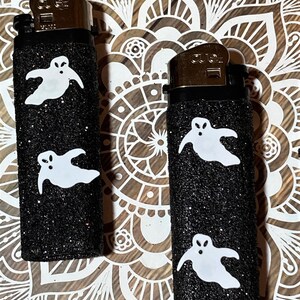 Halloween Lighters With Ghosts, Customized Spooky Burner, Gothic Glam ...