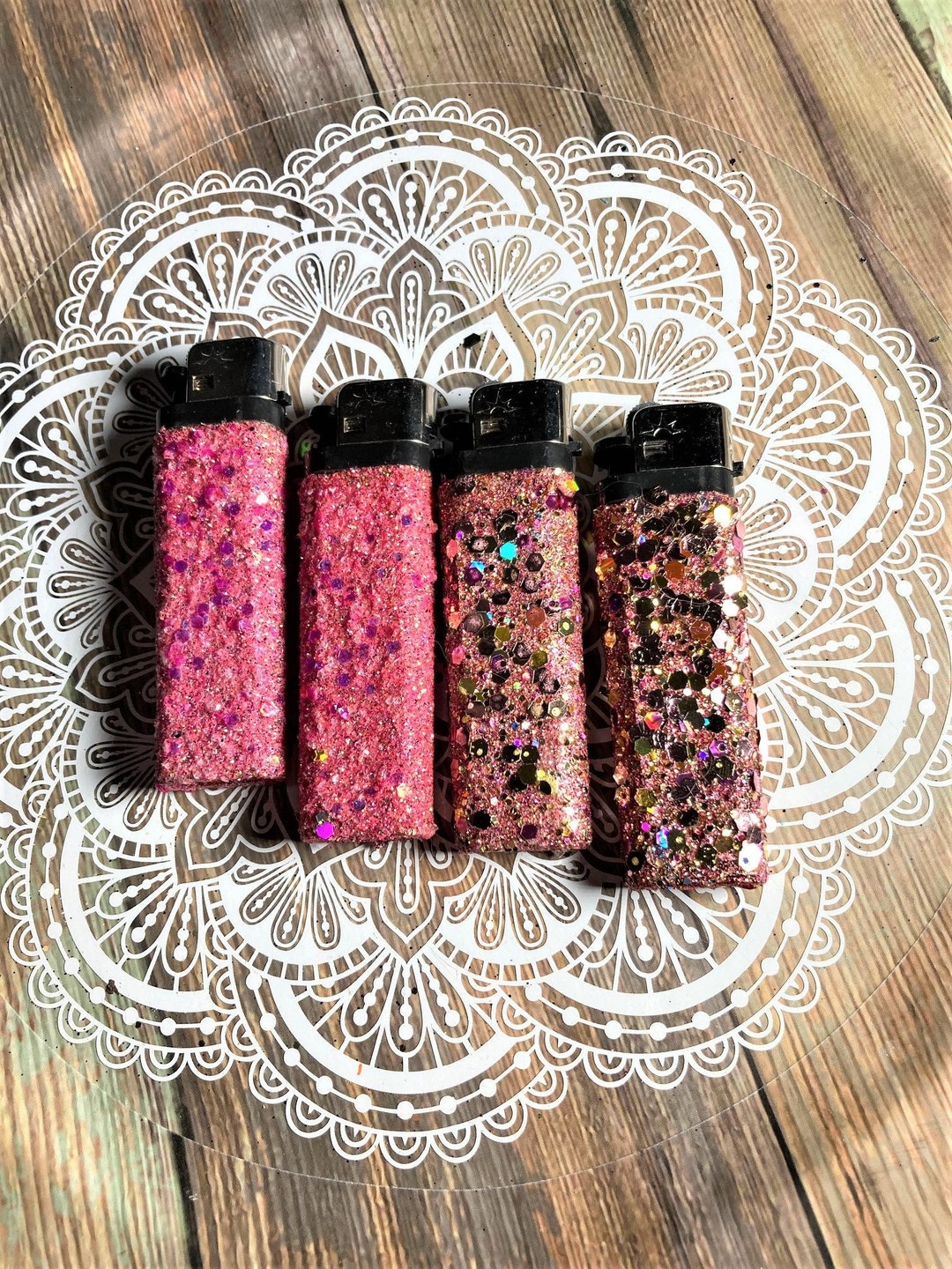 Pink Disco Glitter Lighters Glam Lighter Decorated - Etsy