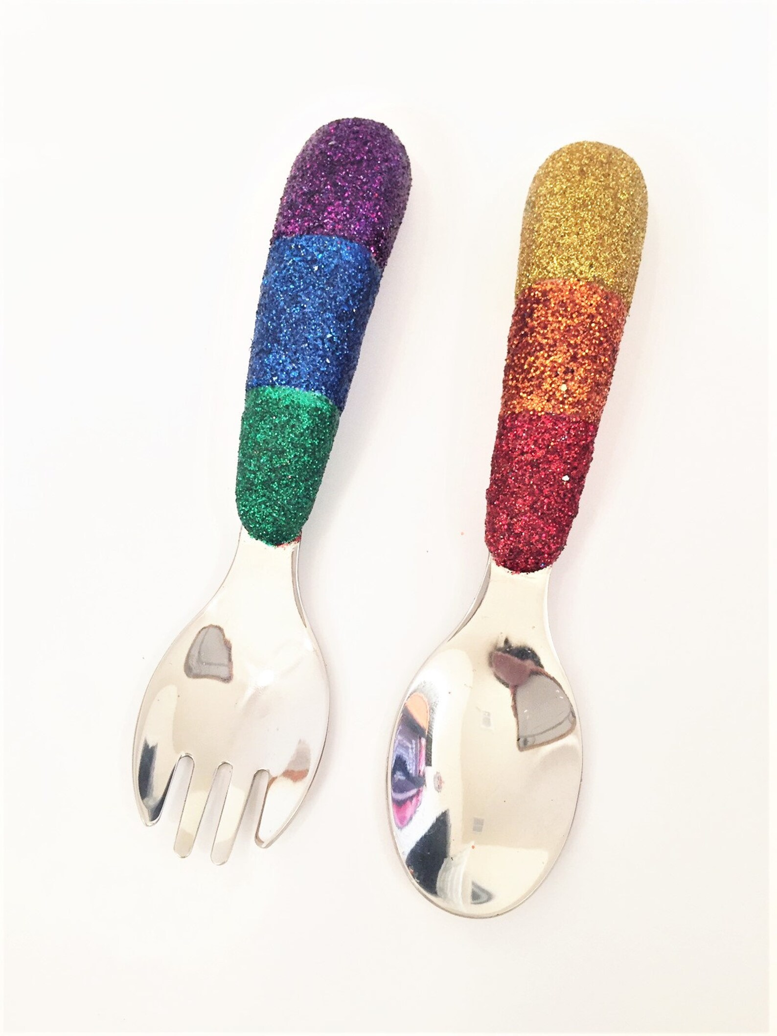 Rainbow Silverware for Kids Travel Silverware With Carrying | Etsy