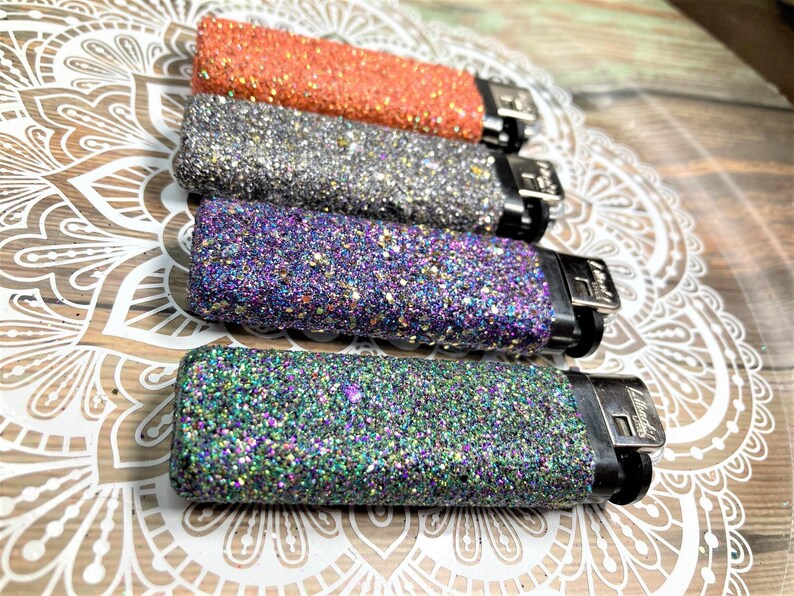 Halloween Color Glitter Lighters Glam Lighter Set Fun - Etsy