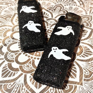 Halloween Lighters With Ghosts, Customized Spooky Burner, Gothic Glam ...