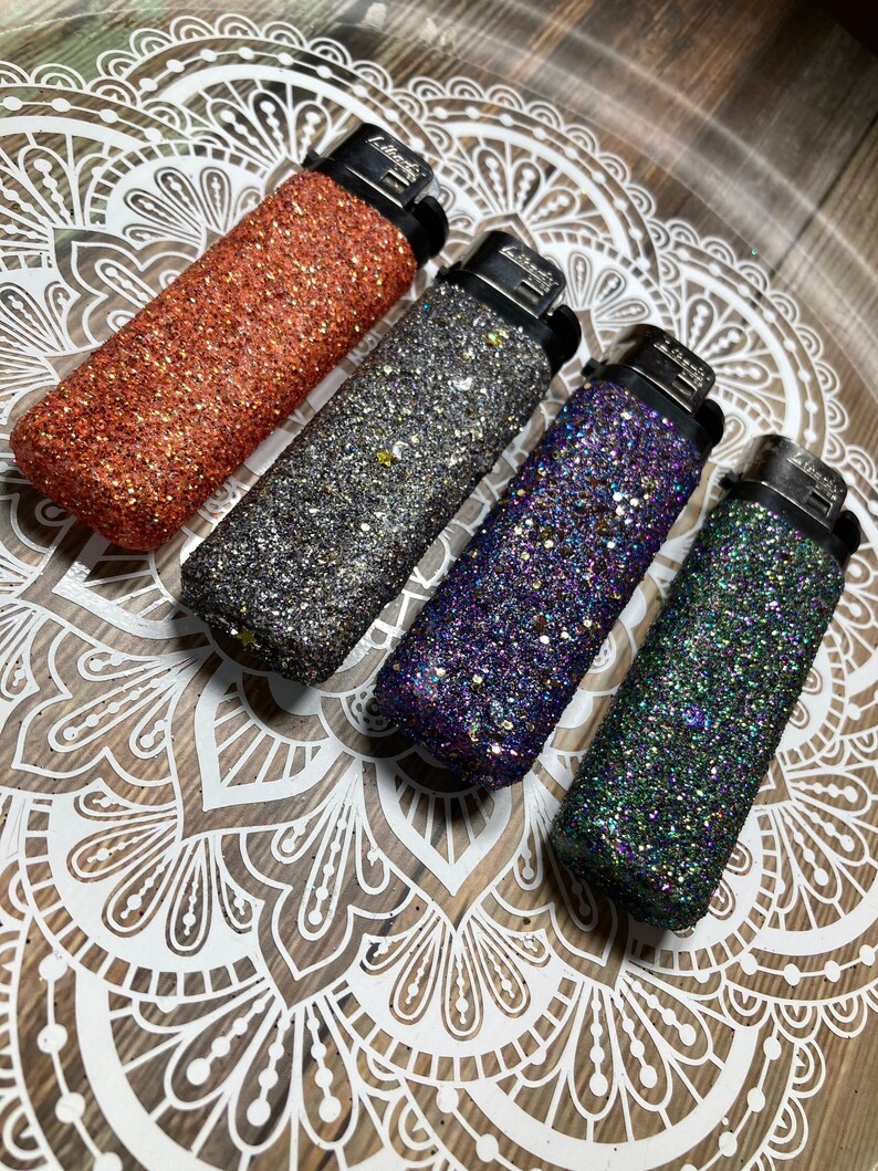 Halloween Color Glitter Lighters Glam Lighter Set Fun - Etsy