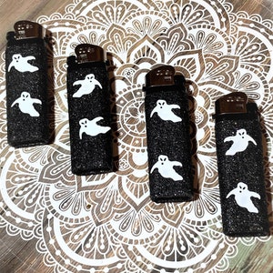 Halloween Lighters With Ghosts, Customized Spooky Burner, Gothic Glam ...