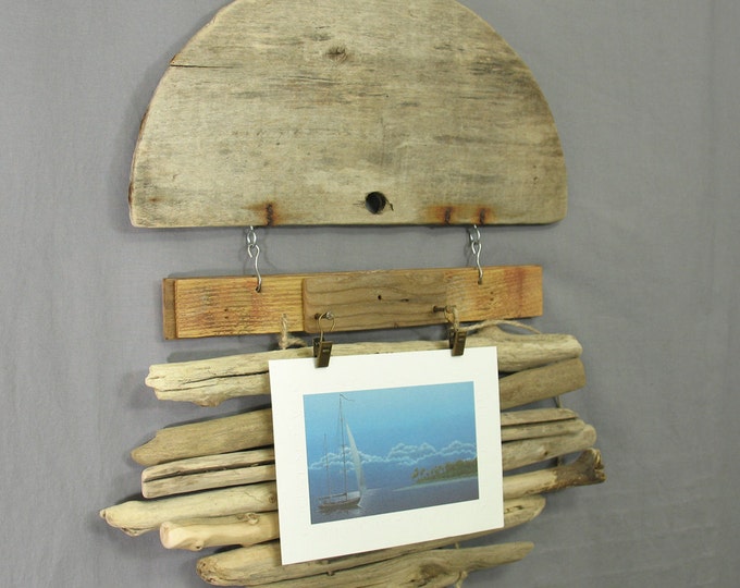 Rustic Driftwood Photo Holder, Drift Wood Tree Branch Picture Mobile; Driftwood Frame - Etsy