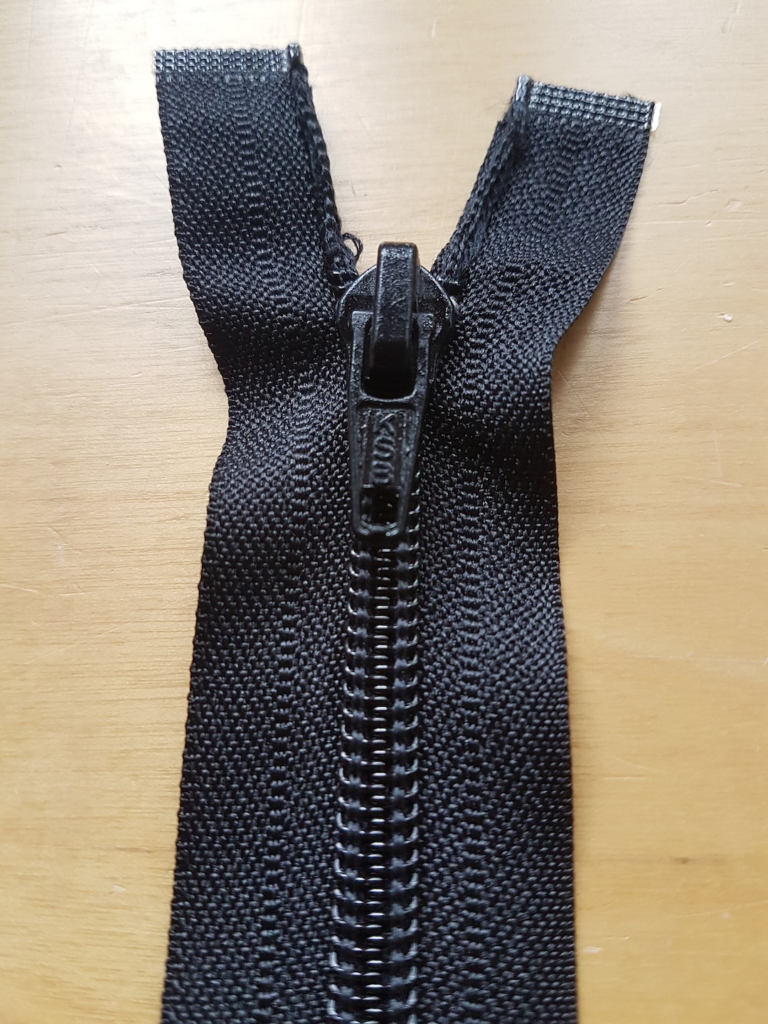 Black Large Zipper Plastic Nylon 17 Inch 43cm Open Ended - Etsy