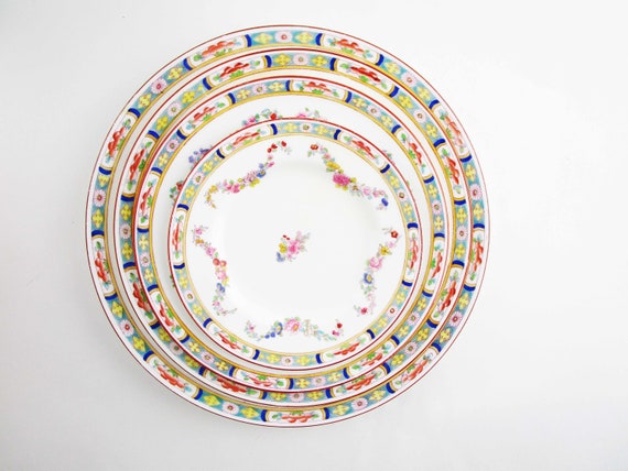 Vintage 'minton' Rose Pattern Plates Made in England - Etsy