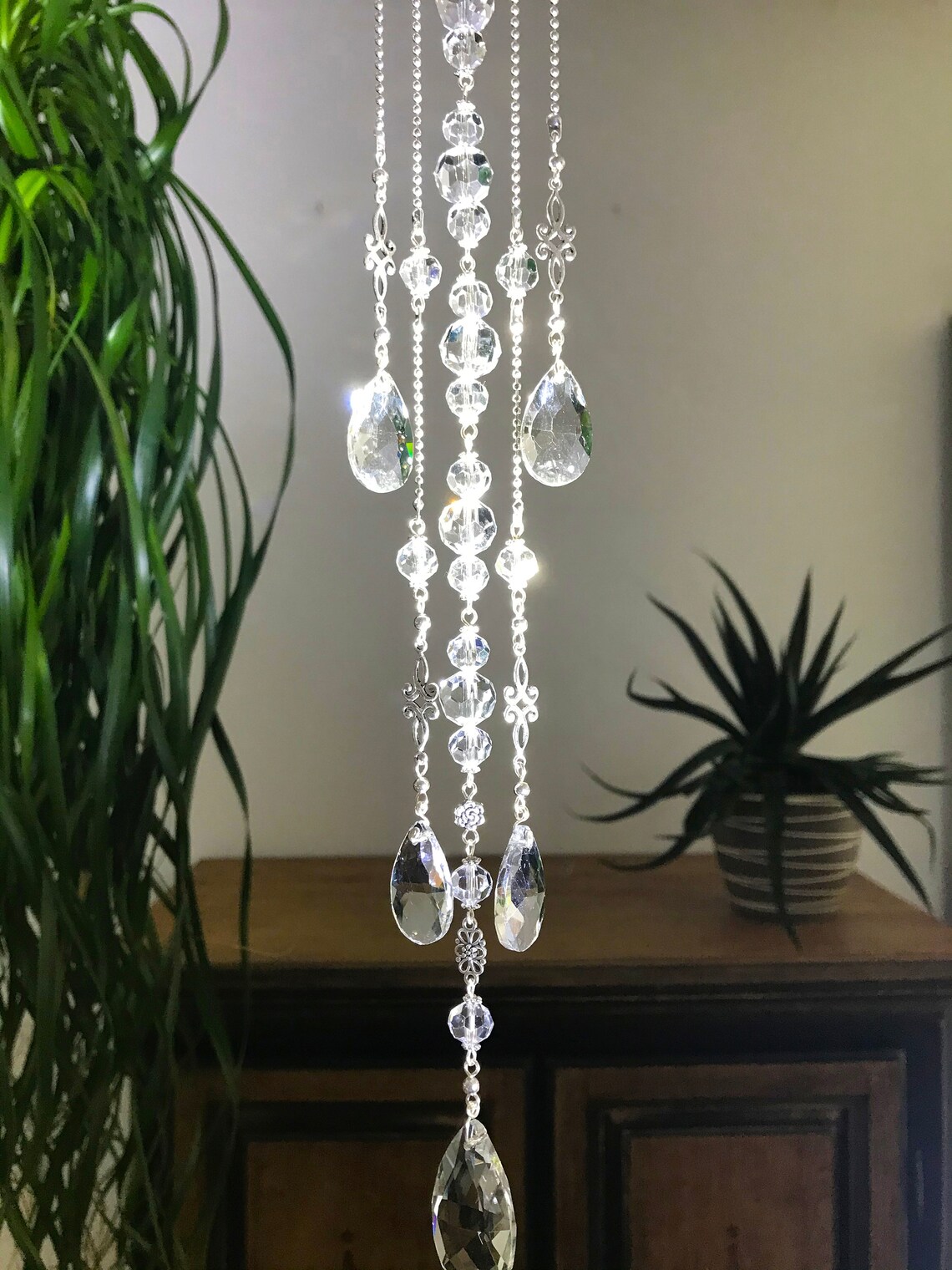 Unique Crystal Window Decoration Suncatcher Chandelier | Etsy