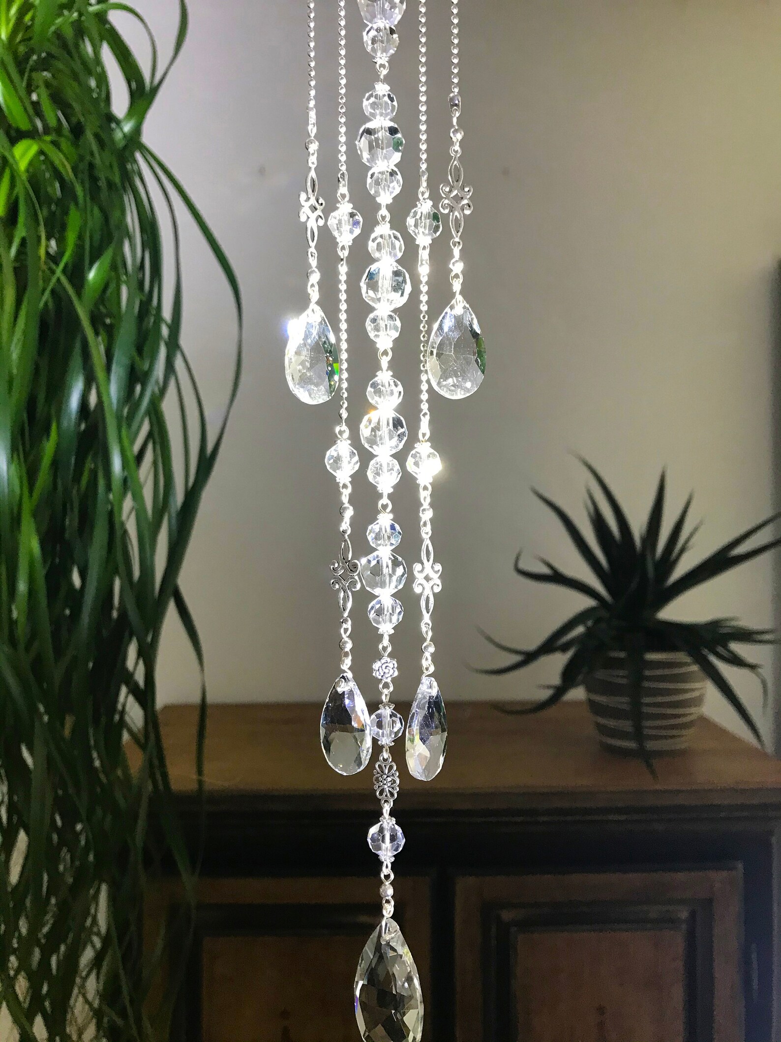 Unique Crystal Window Decoration Suncatcher Chandelier | Etsy