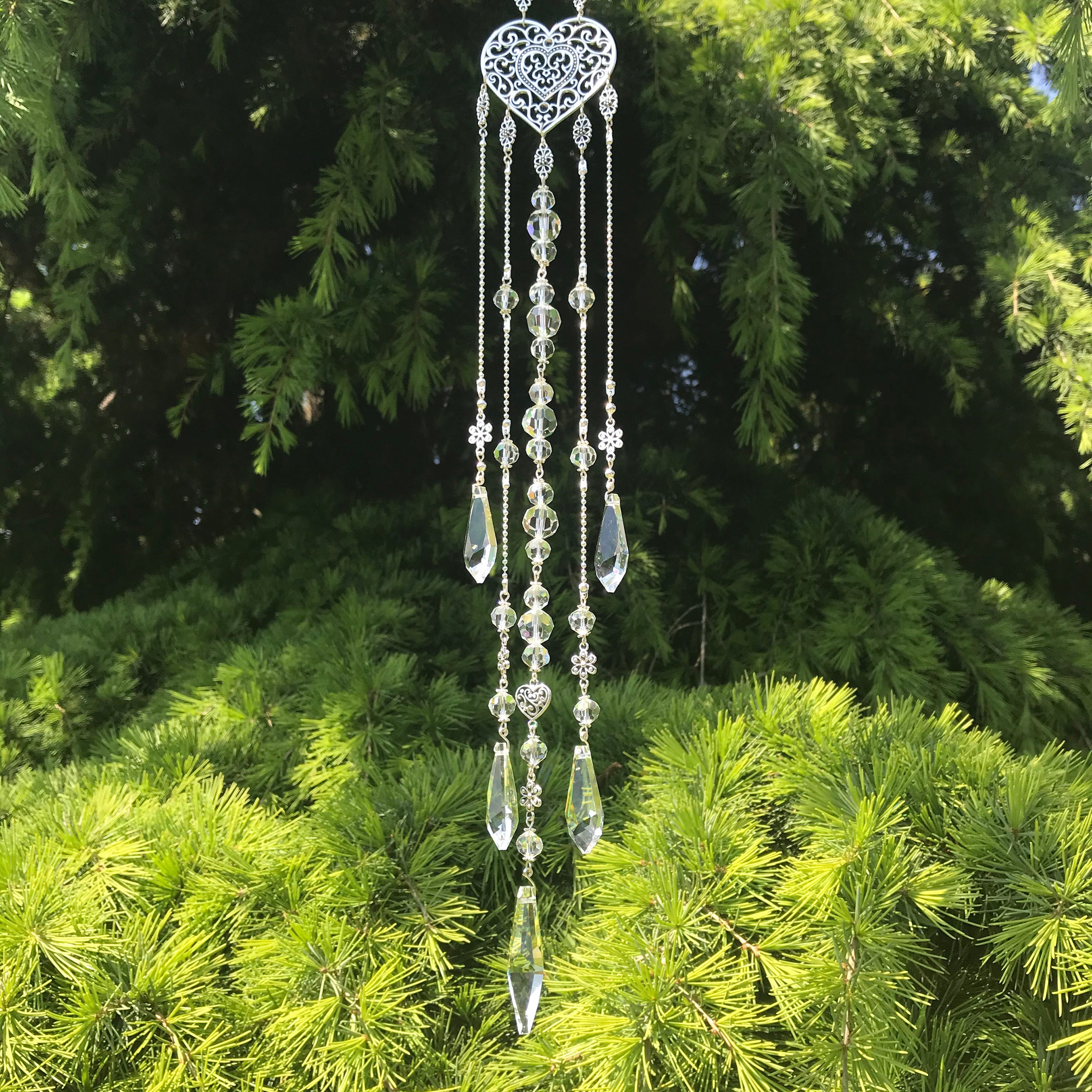 Unique Crystal Window Decoration Suncatcher Chandelier | Etsy