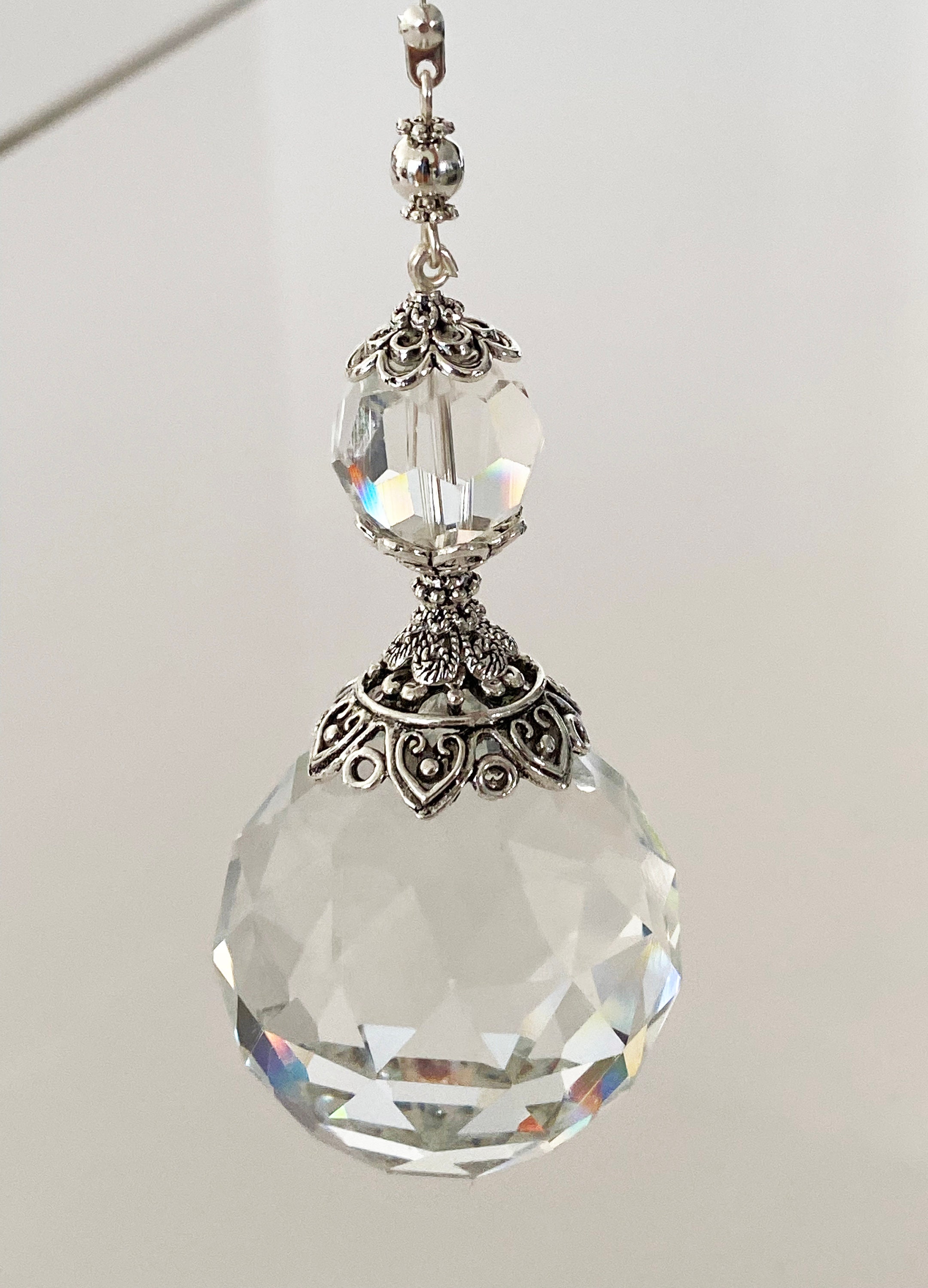 Crystal Ball Sun Catcher Hanging, Light Catcher Window Decor, Crystal ...