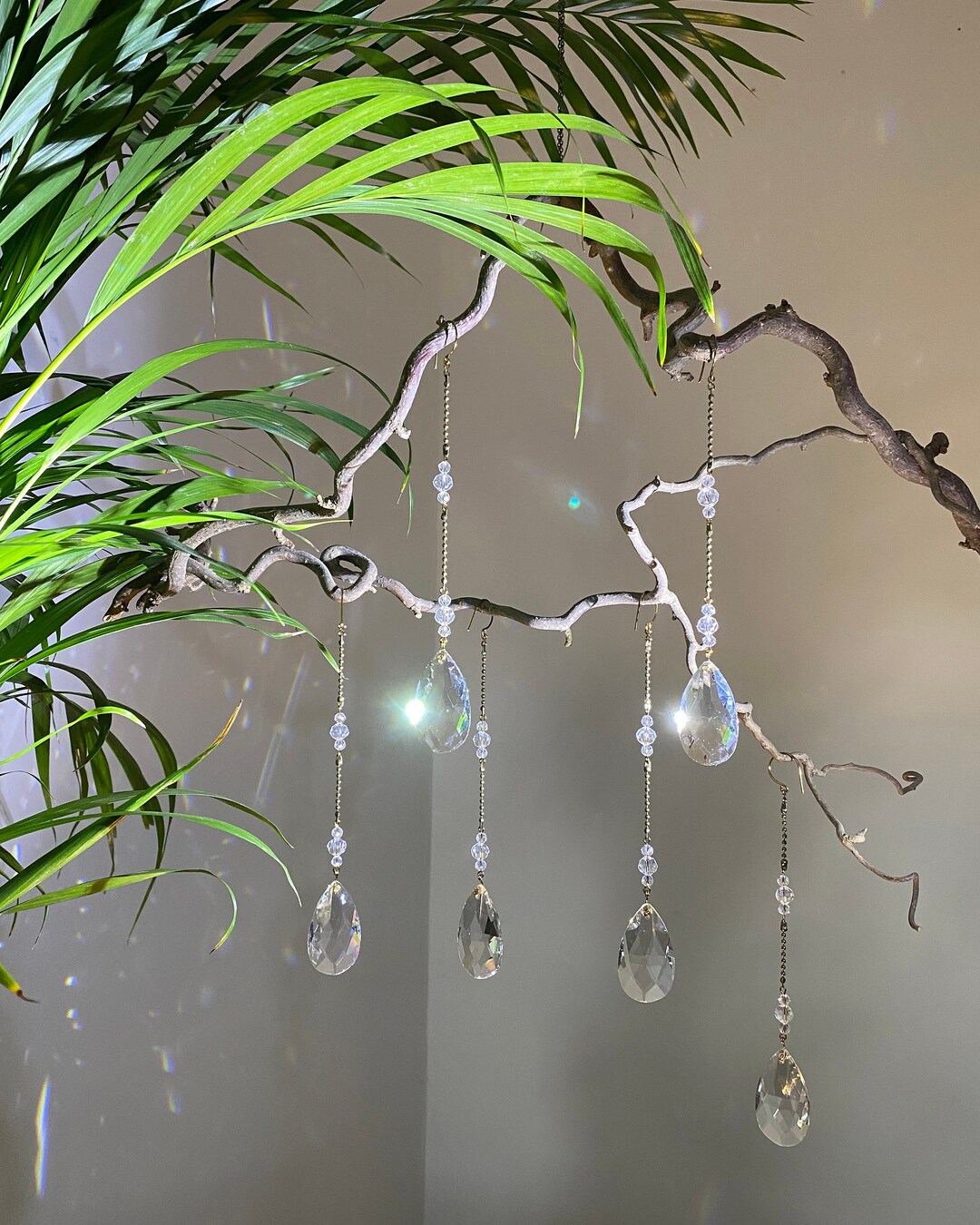6- or 9-set Elegant Crystal Decor Hangings, Suncatcher Crystals for ...