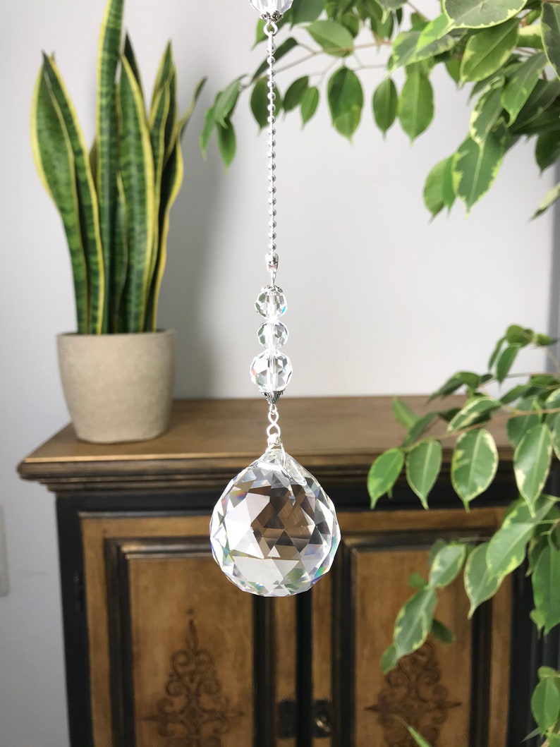 Elegant Crystal Ball Suncatcher, Suncatcher Crystals for Windows ...