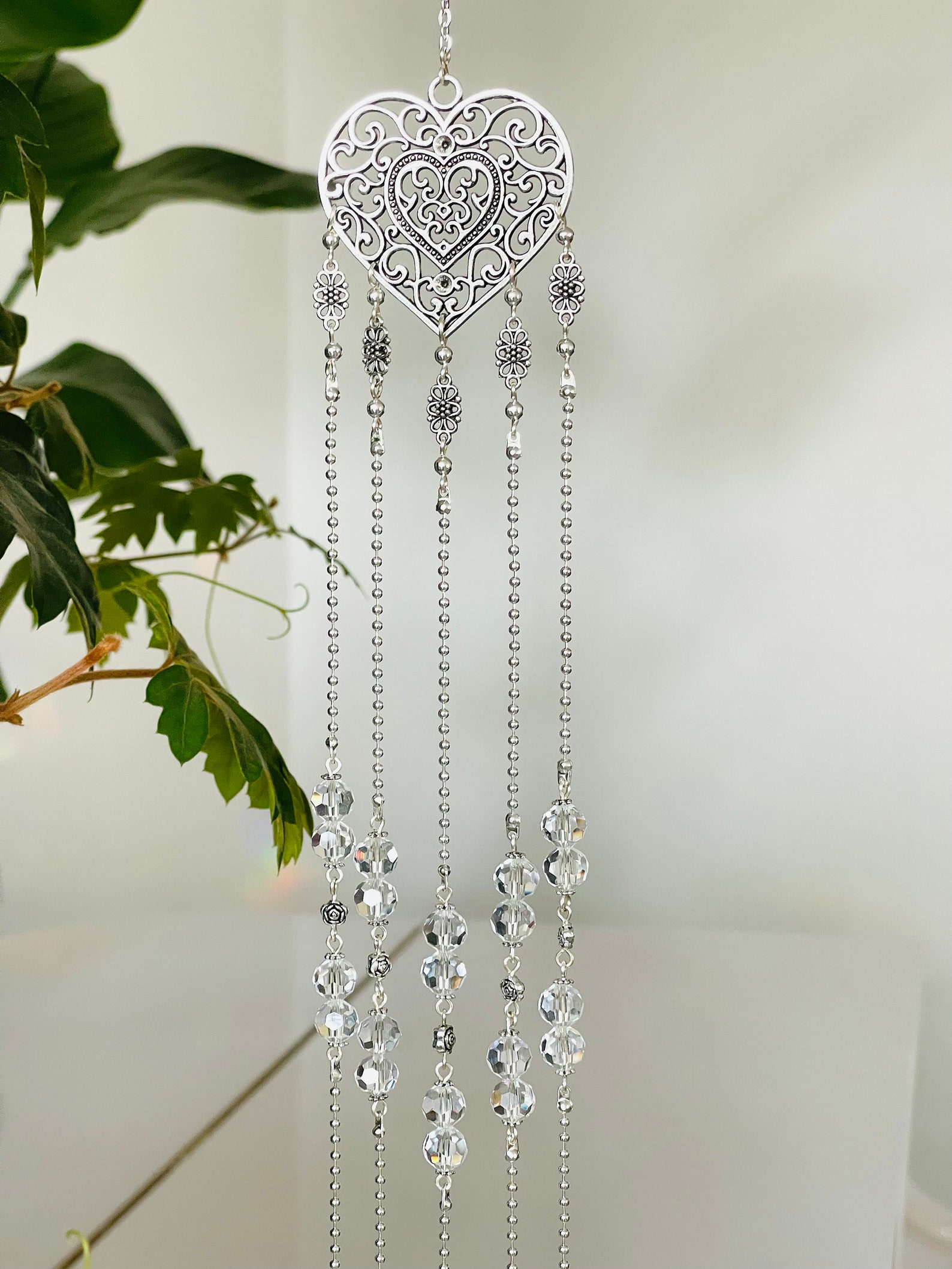 Unique Crystal Window Decoration Suncatcher Chandelier - Etsy