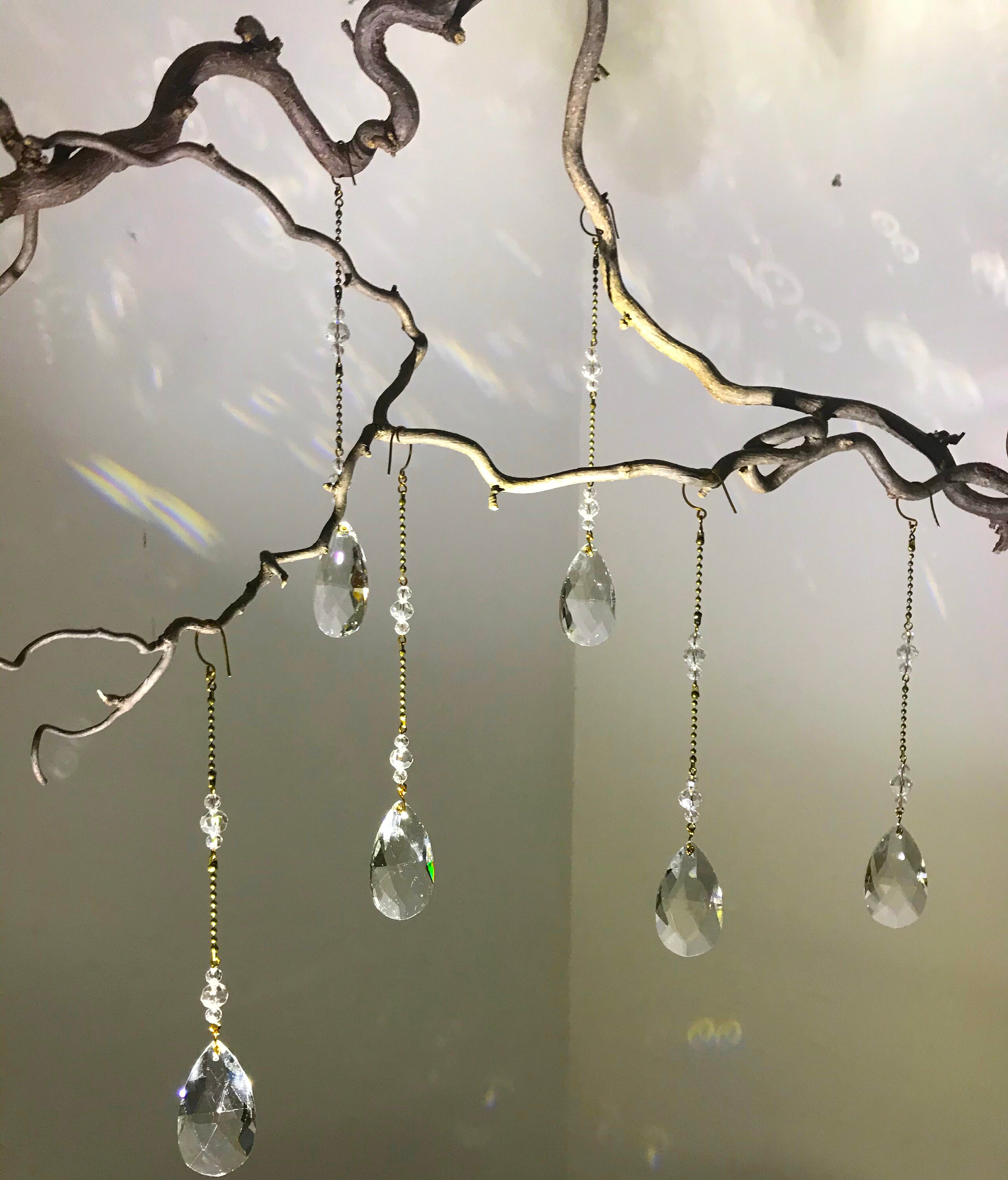 6 or 9-set elegant Crystal decor hangings suncatcher | Etsy