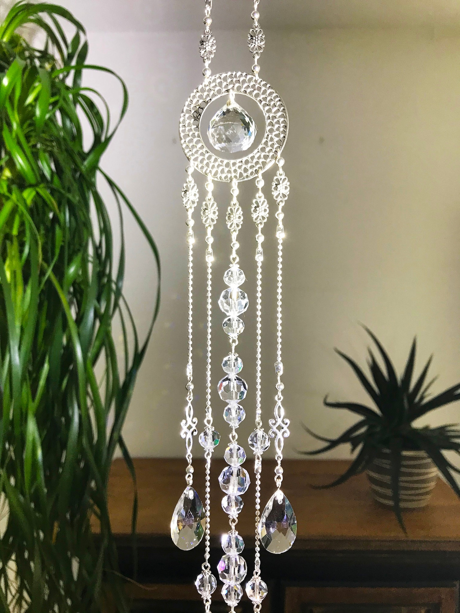 Unique Crystal Window Decoration Suncatcher Chandelier | Etsy