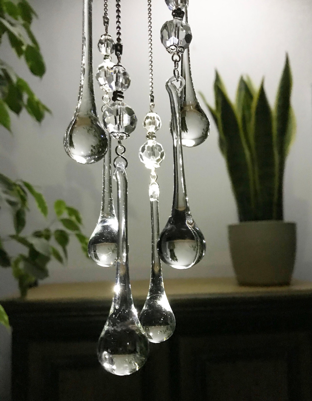 Elegant Genuine Crystal Glass Drop Suncatcher – Crystal Light Catcher ...