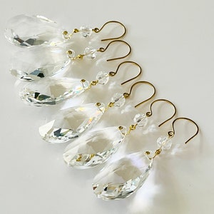 Set of 6 Crystal Decorative Drops for Chandeliers, Candelabras ...