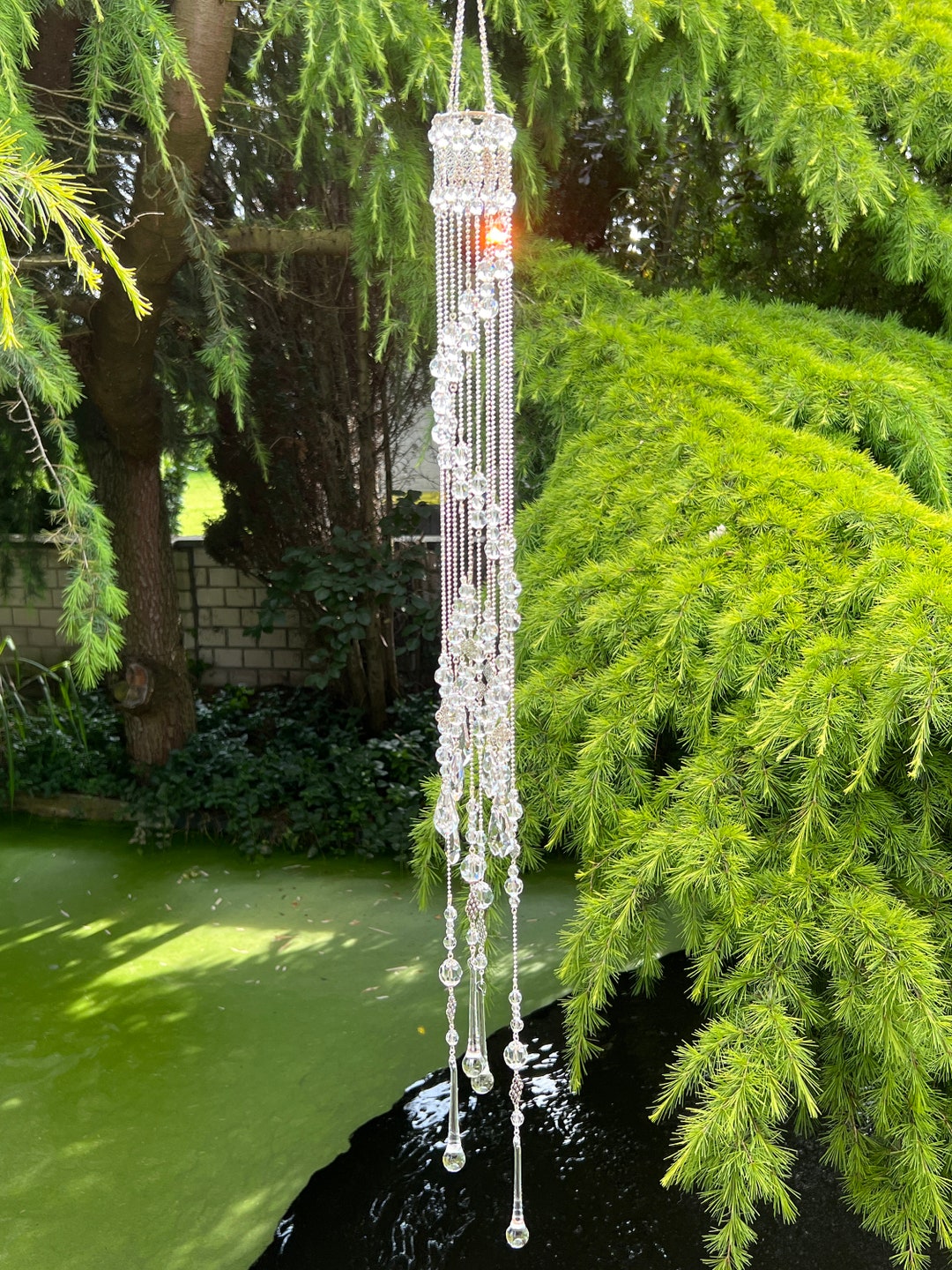 Long Elegant Suncatcher Chandelier, Sun Catcher Crystals for Windows, Decor Crystals ...