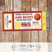 Football Tailgate Birthday Party Football Ticket Invitation Deep Yellow ...