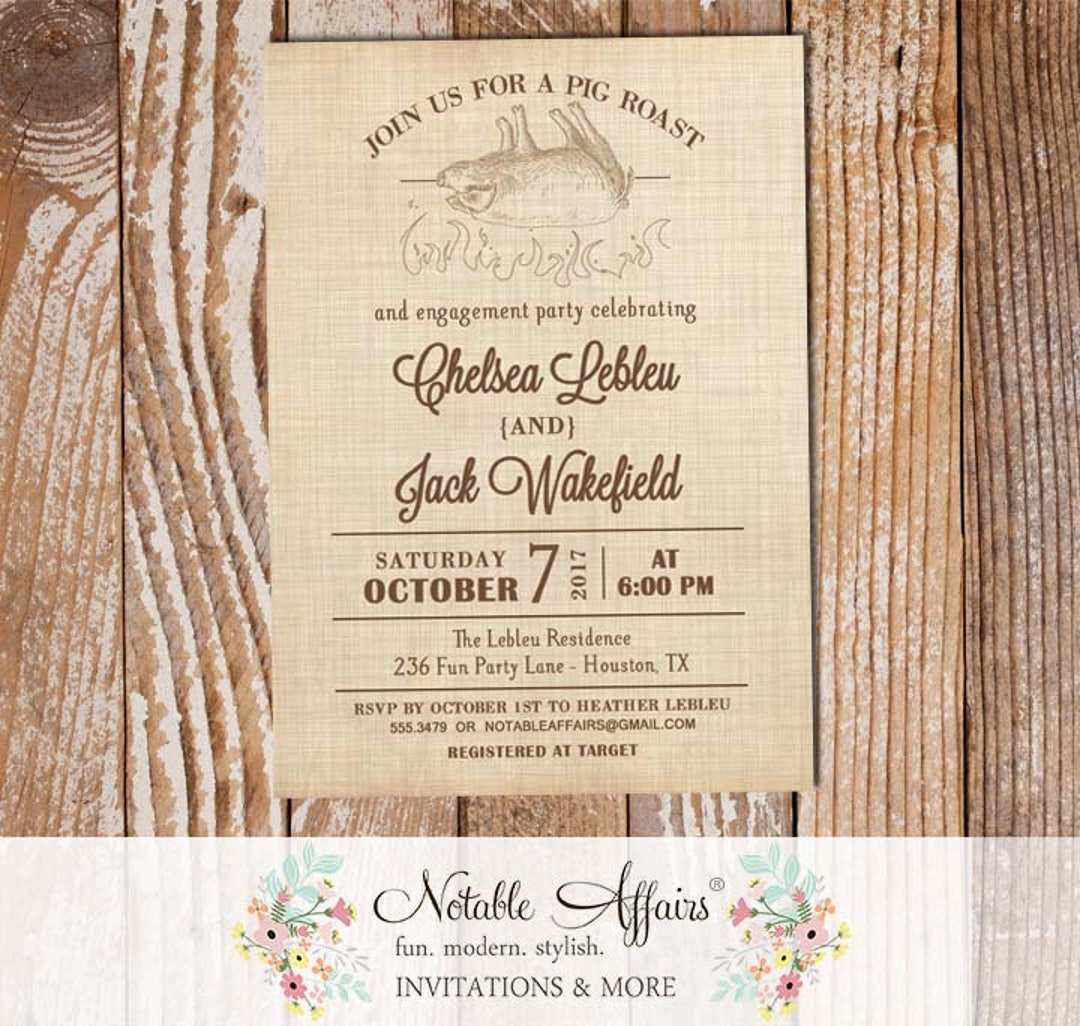 Vintage Rustic Linen Pig Cochon De Lait Boucherie Baby Shower ...