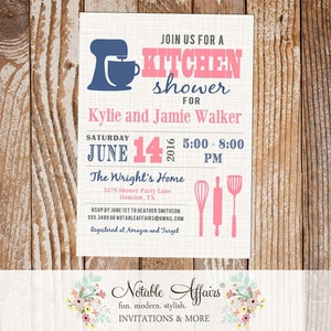 Kitchen Pantry Shower on Brown Linen Housewarming Party Stock the House ...