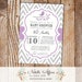 Gray and Light Purple Lavender Chevron With Little Birdie Bird and ...