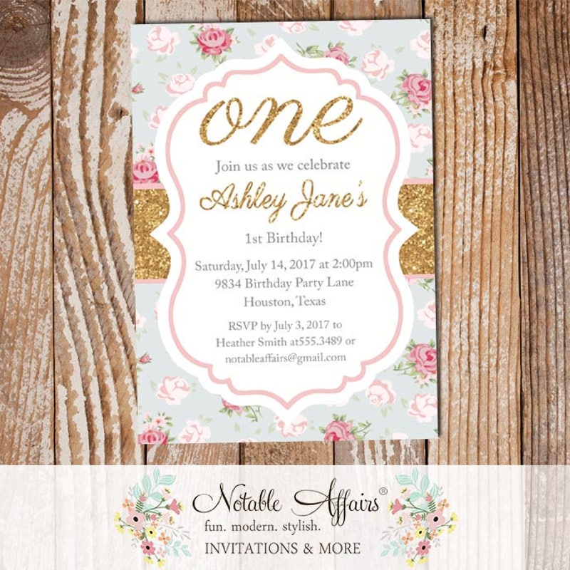Shabby Chic Birthday - Etsy