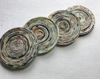 Recycled Magazine Coasters - Etsy