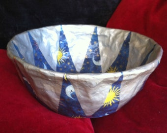 Paper mache bowl | Etsy