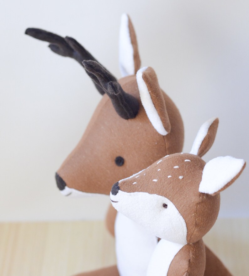 Downloadable Sewing Pattern and Tutorial Stuffed Toy Deer - Etsy UK