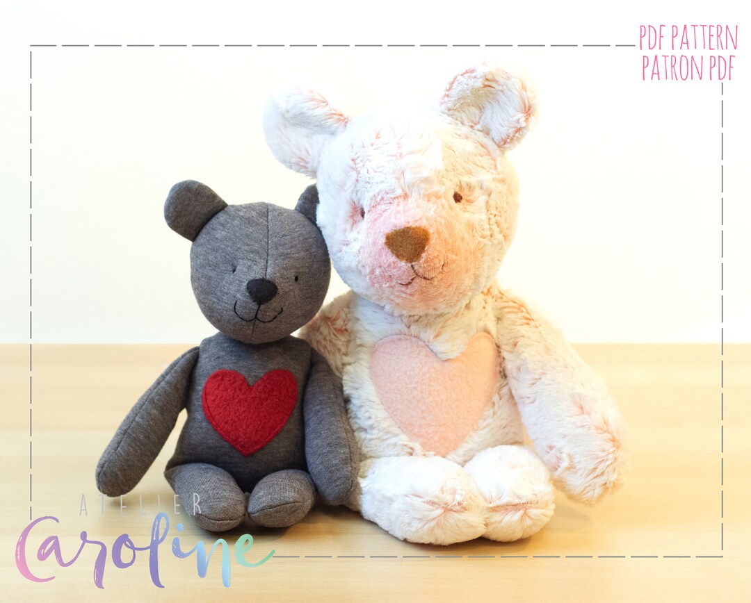 Teddy Bear Sewing Pattern: DIY Stuffed Animal Plush (PDF Pattern) - Etsy