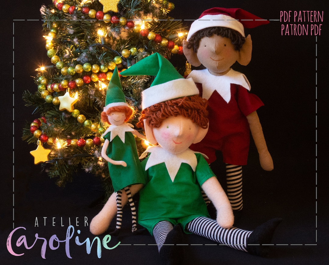 Downloadable Elf Sewing Patterns Stuffed Doll Heirloom Toy Elf Plush - Etsy