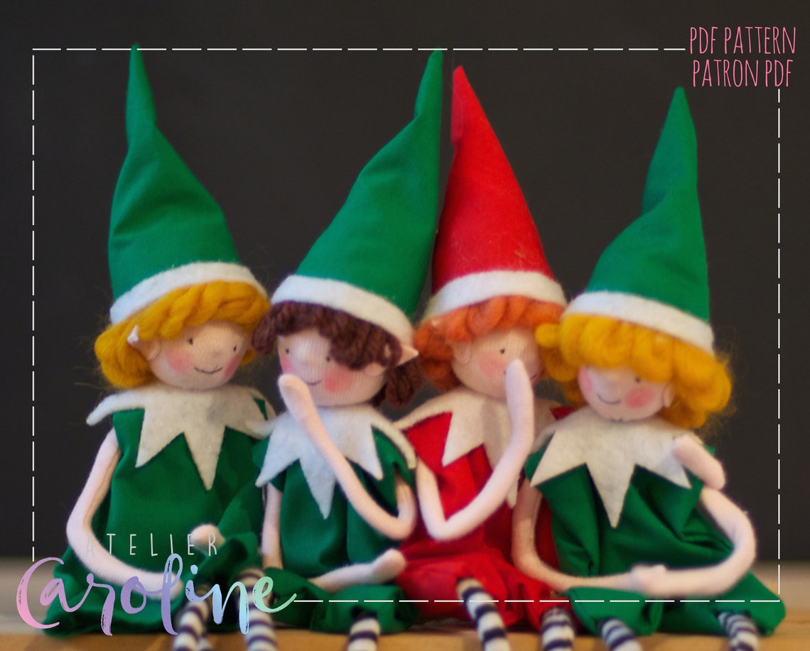 Patron lutin et lutine - Etsy Canada