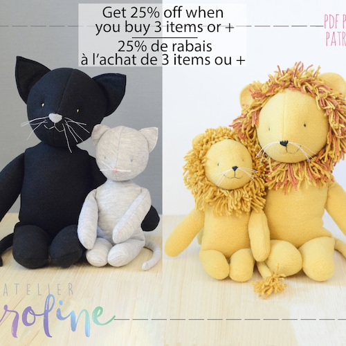 Miss Kitty Toy Sewing Pattern Download - Etsy