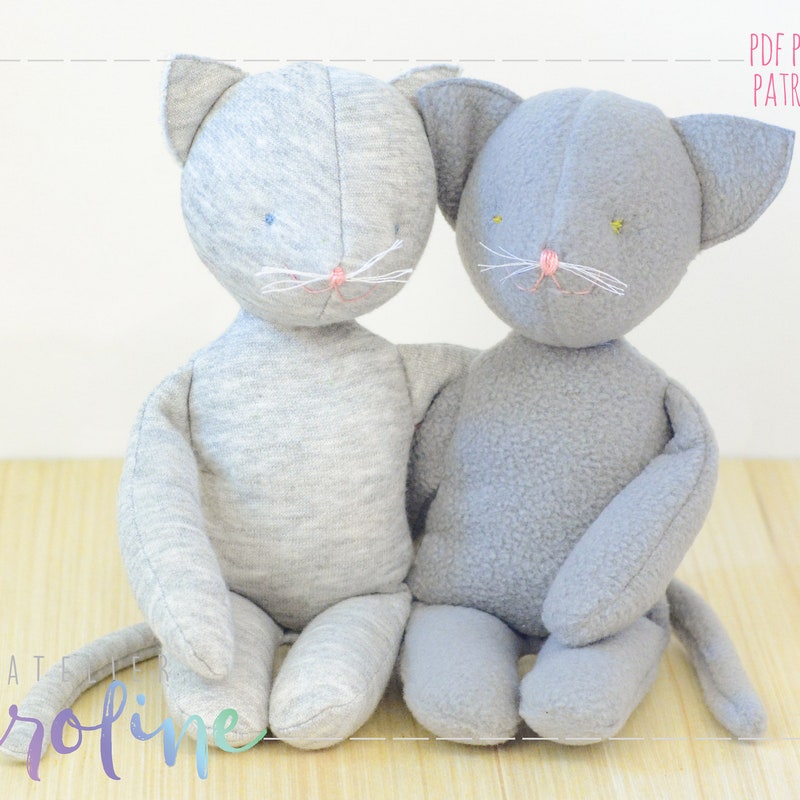 Stuffed Cat Pattern - Etsy