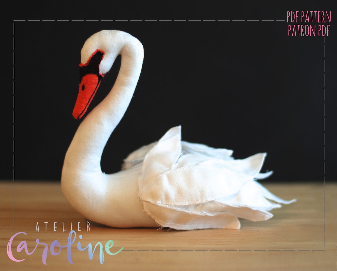 Downloadable Swan (black or White) Sewing Pattern - Etsy