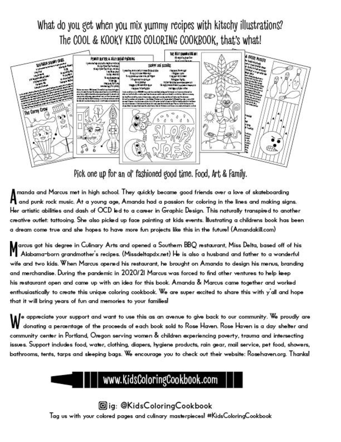 Cool & Kooky Coloring Cookbook - Etsy