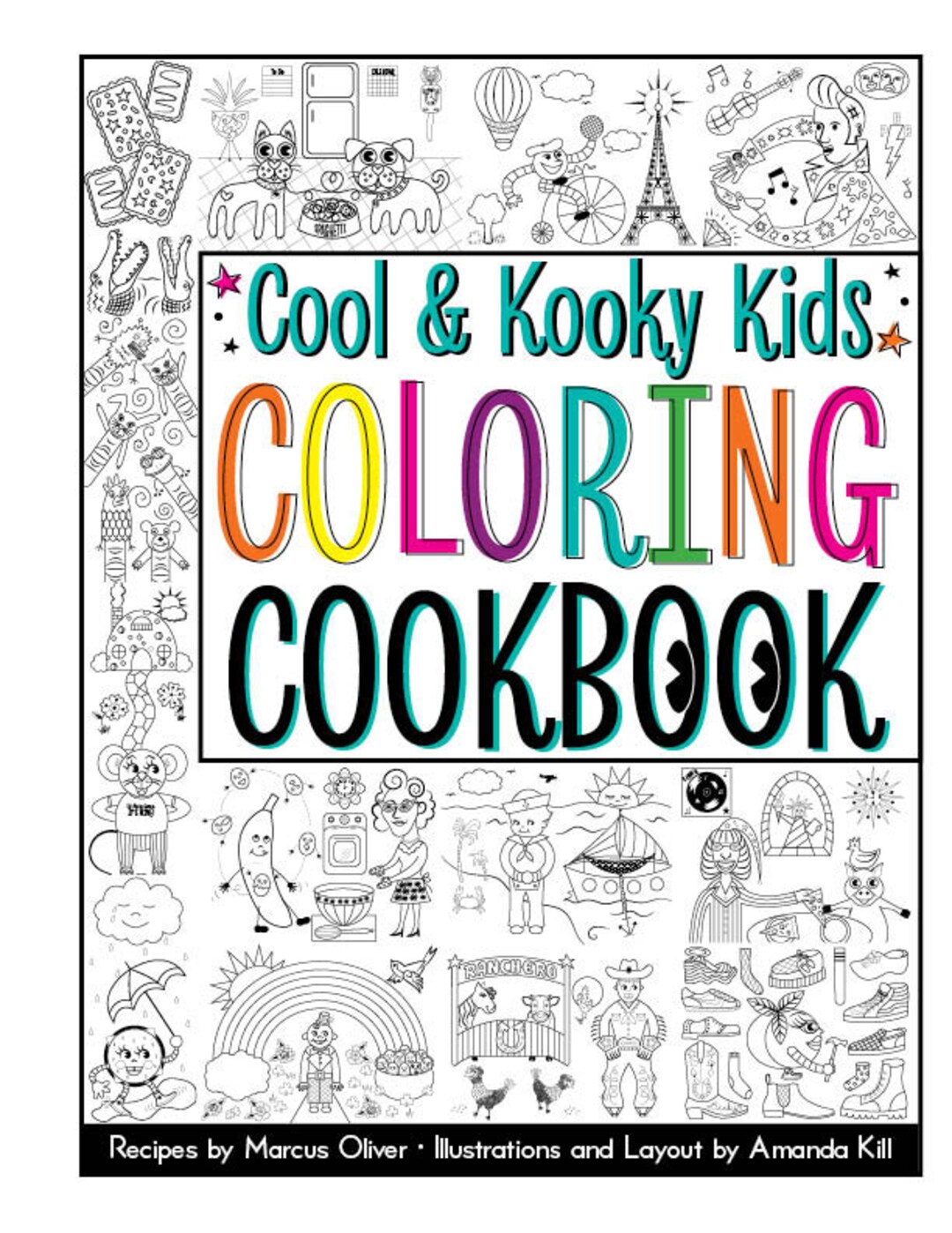 Cool & Kooky Coloring Cookbook - Etsy