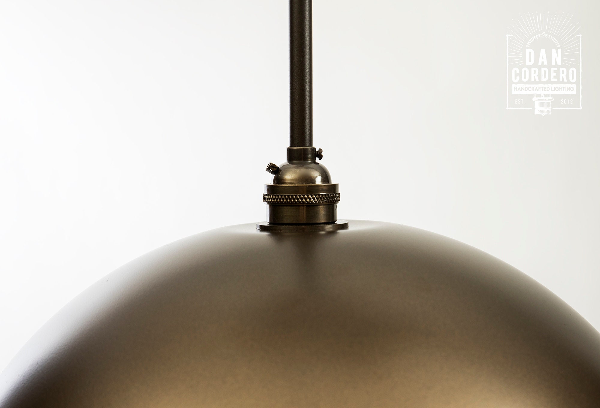 Smooth Oil Rubbed Bronze Dome Pendant Light Fixture | Etsy