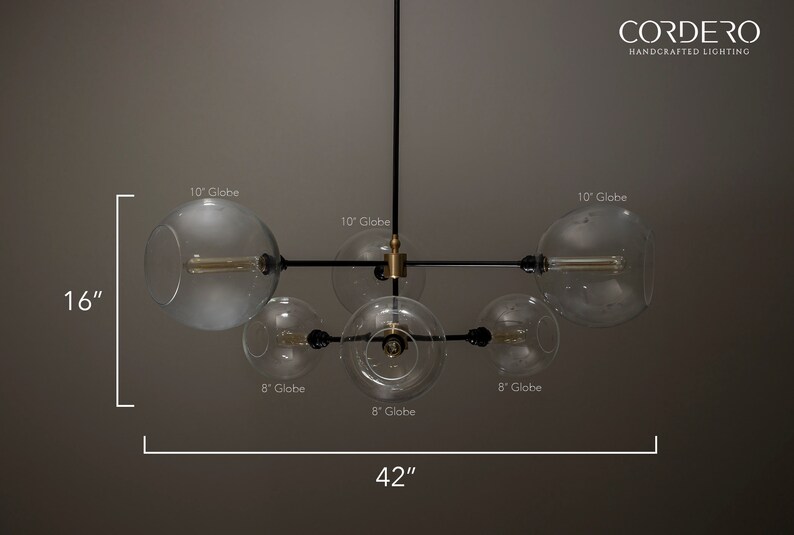 Linear Globe Chandelier - Customizable - Etsy