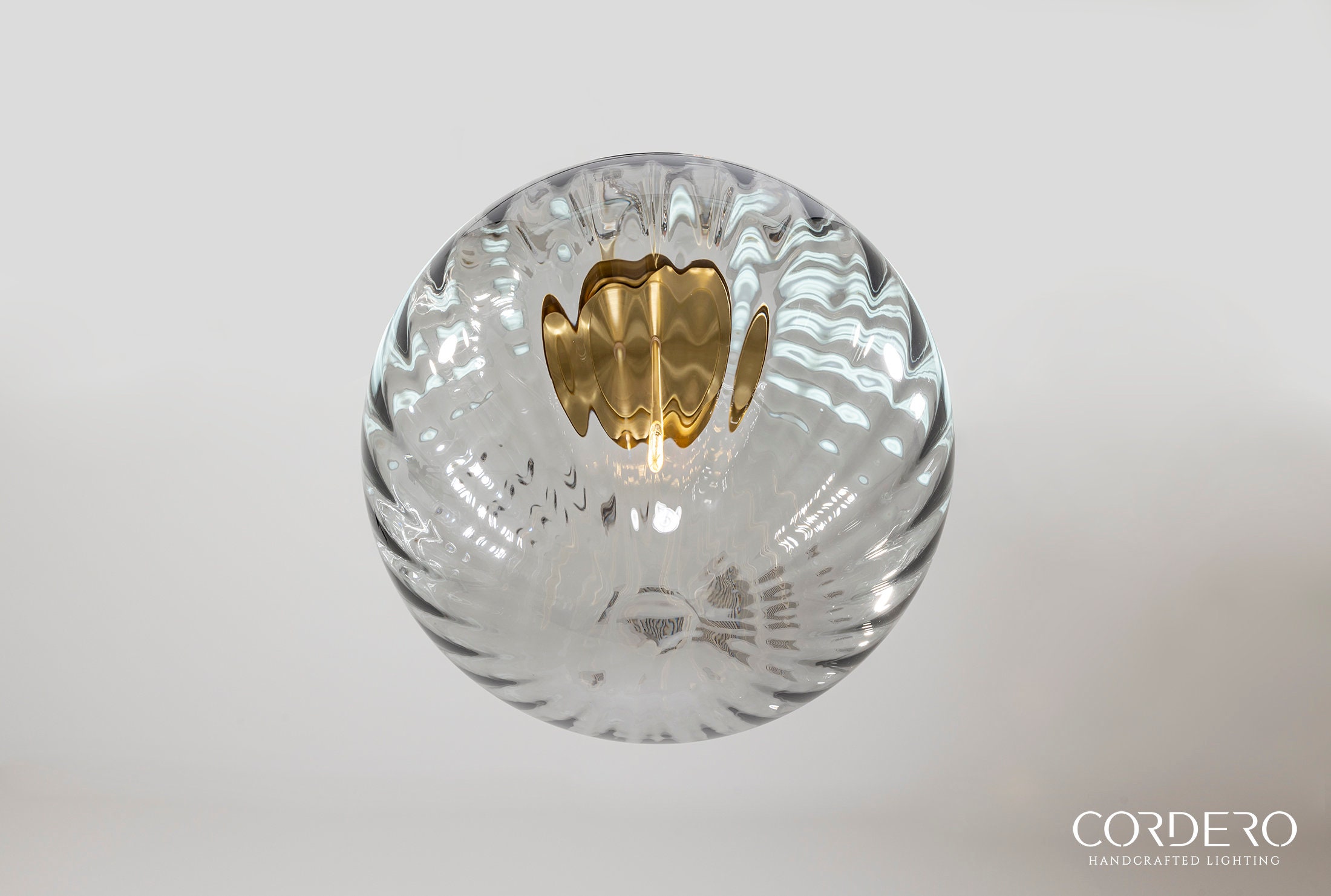 Lasina Pendant Light - Smoked Glass - Etsy