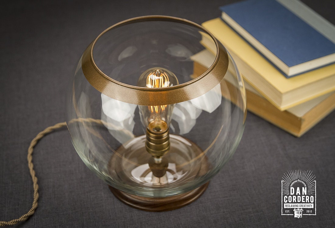 Globe Edison Table Lamp Desk Lamp Edison Light Bulb Home | Etsy